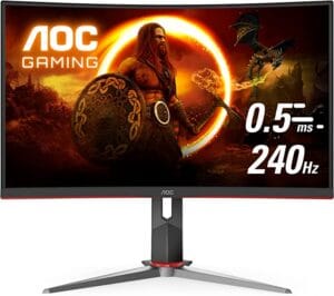 AOC C27G2Z 27″ Curved Frameless Ultra-Fast Gaming Monitor On Sale Today ...